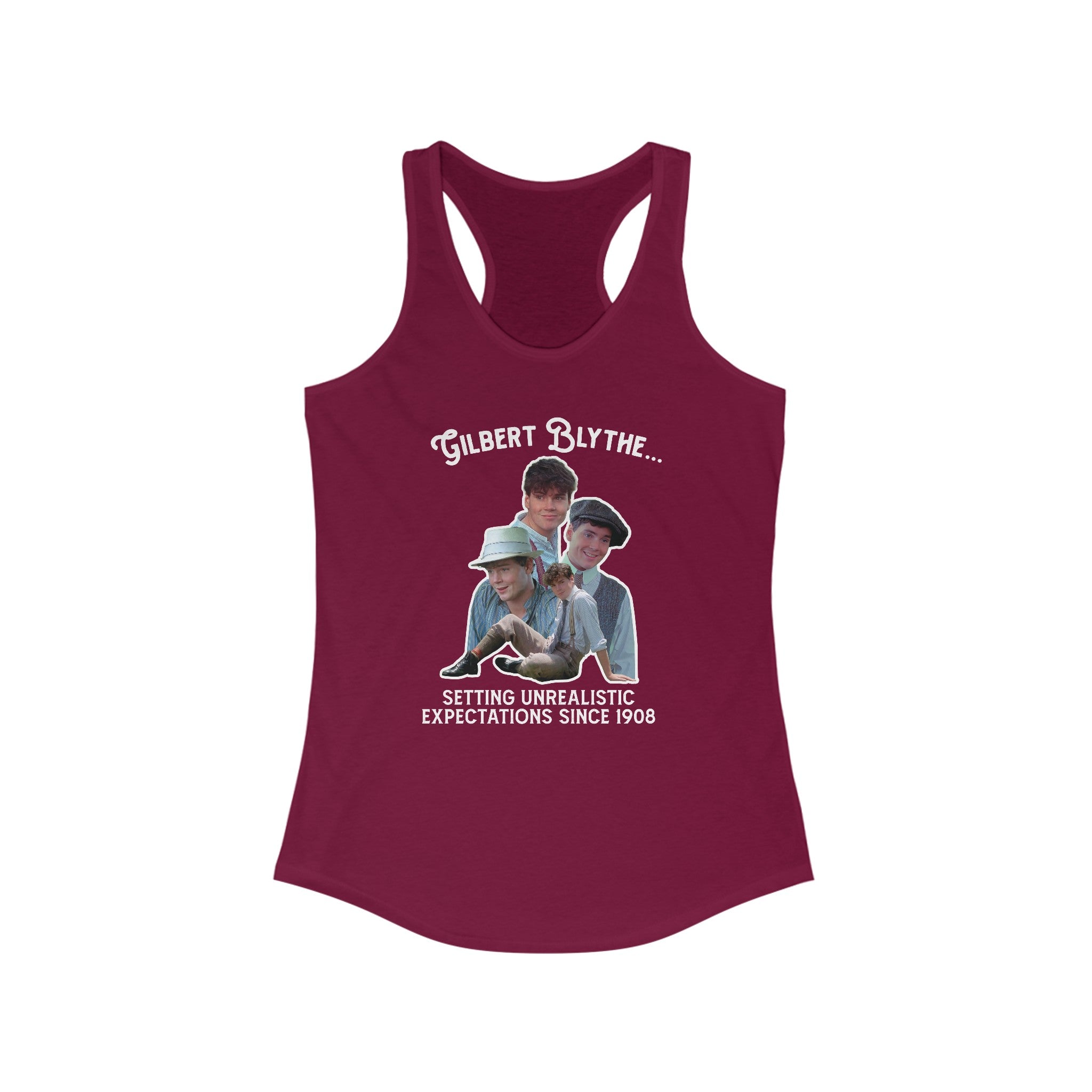 Gilbert Blythe Unrealistic Expectations Racerback Tank Top – Shop At ...